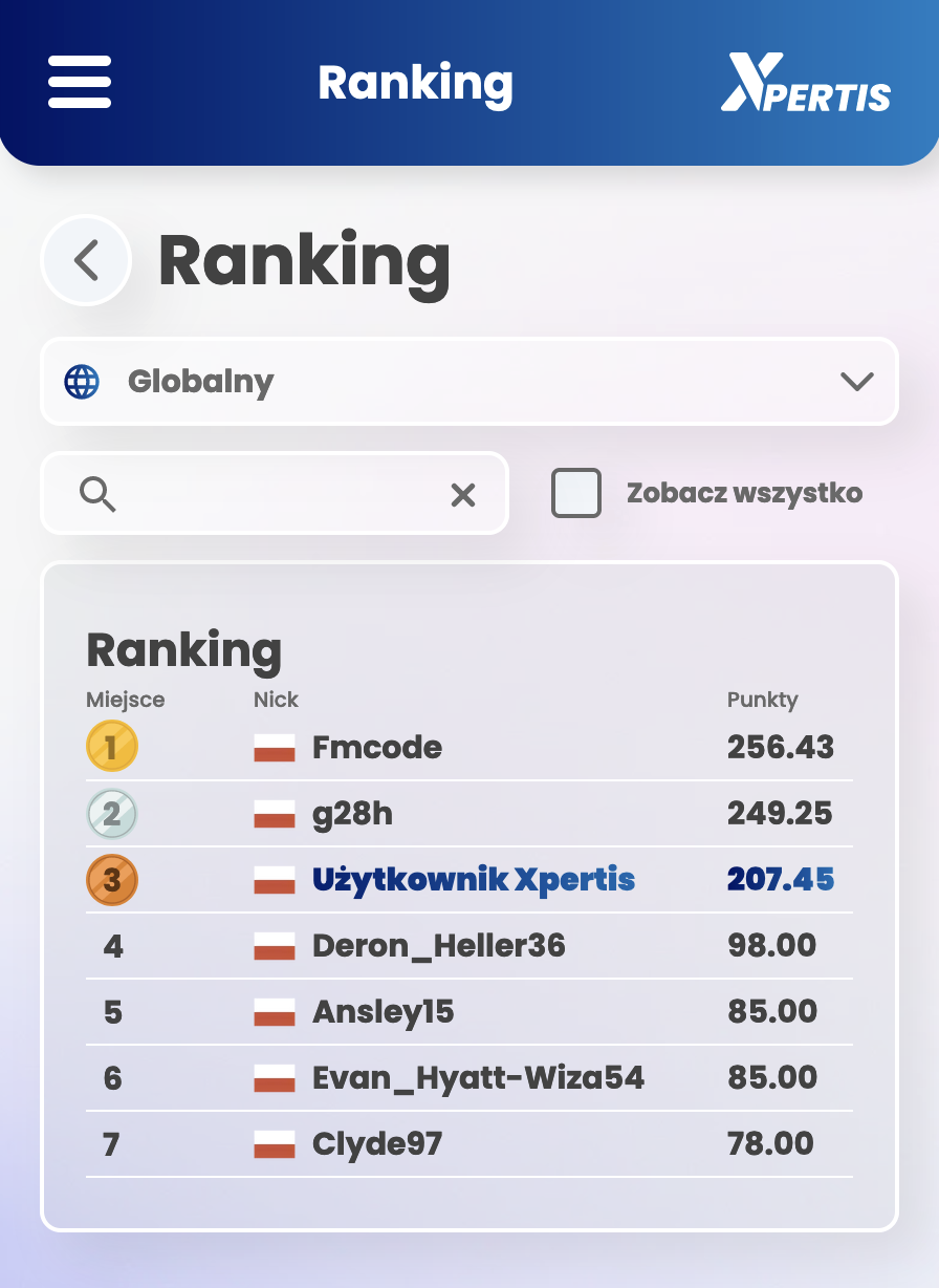 Aplikacja – Xpertis